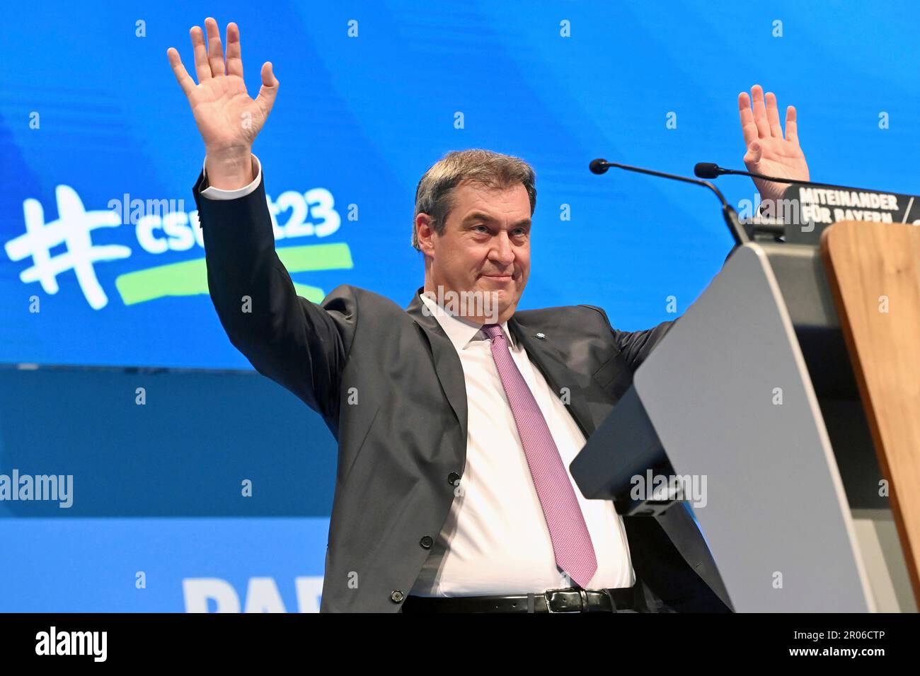 Markus SOEDER (Premier ministre de Bavière et Président du CSU), après ...