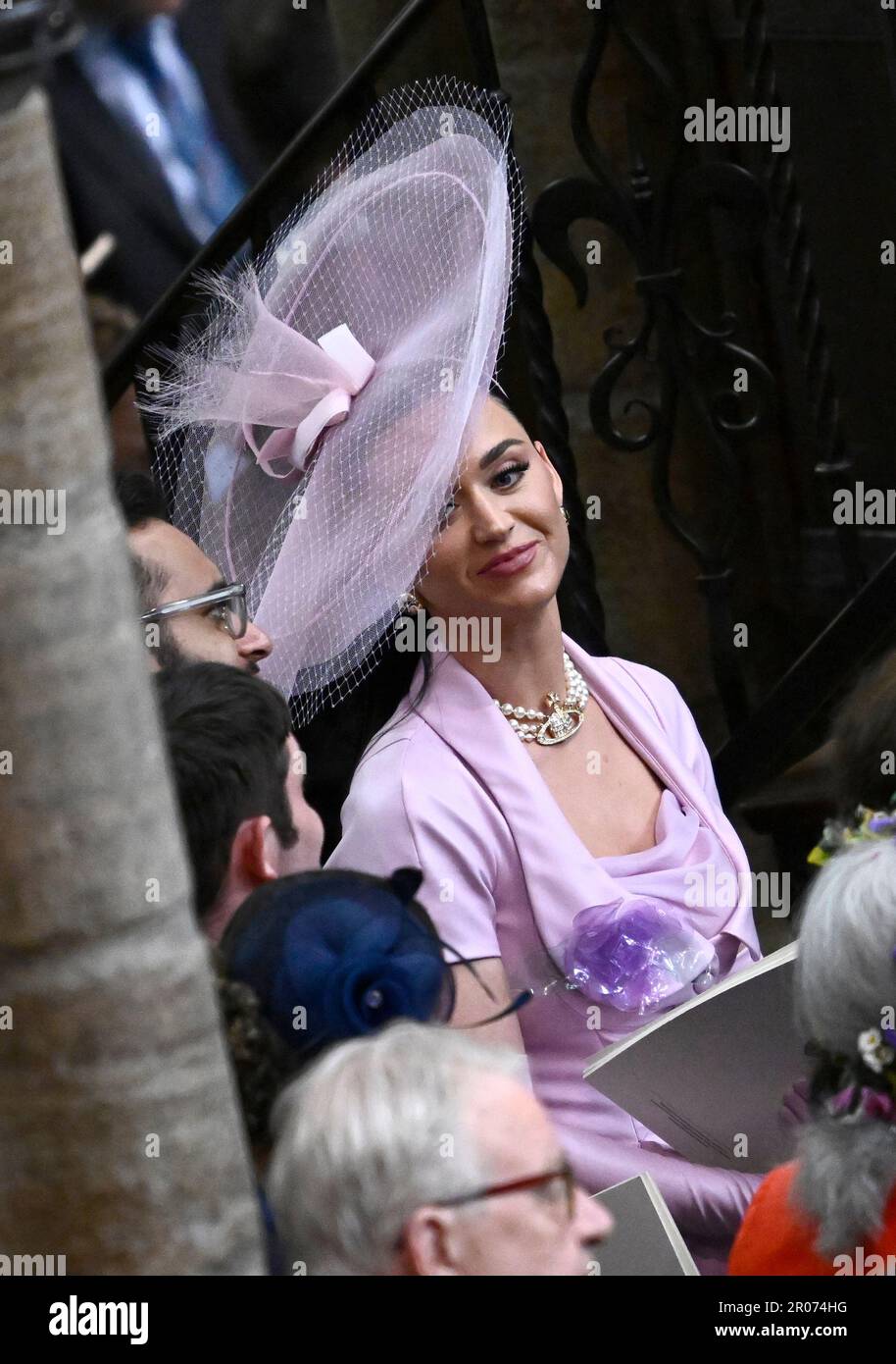 Katy Perry lors de la cérémonie de couronnement du roi Charles III et ...