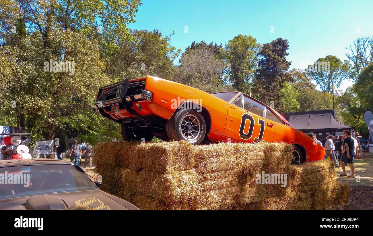Orange 1969 Dodge Charger General Lee des Dukes de Hazzard au-dessus ...