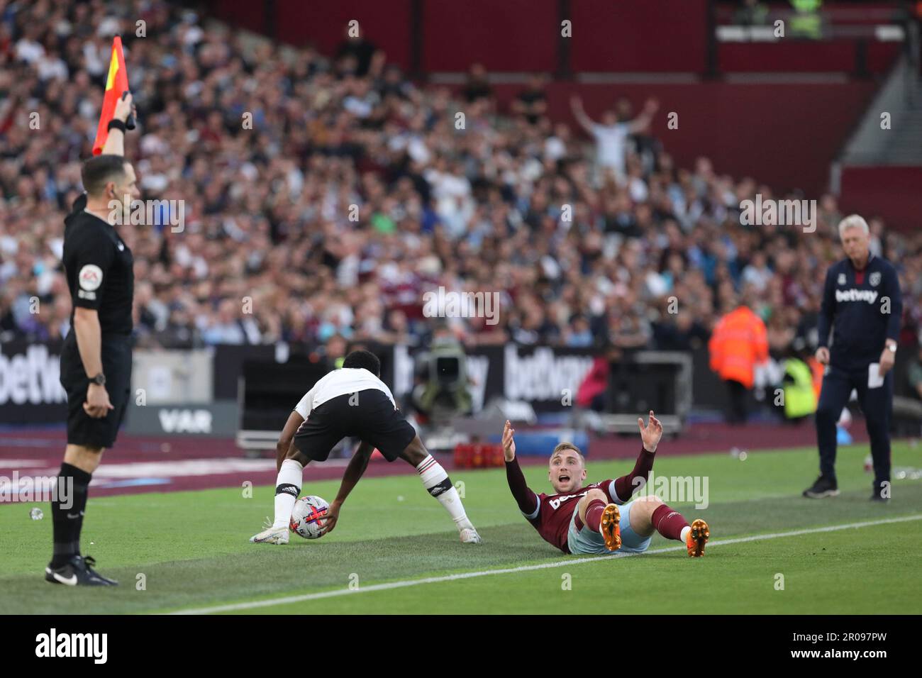 Londres, Royaume-Uni. 07th mai 2023. Jarrod Bowen, de West Ham United ...