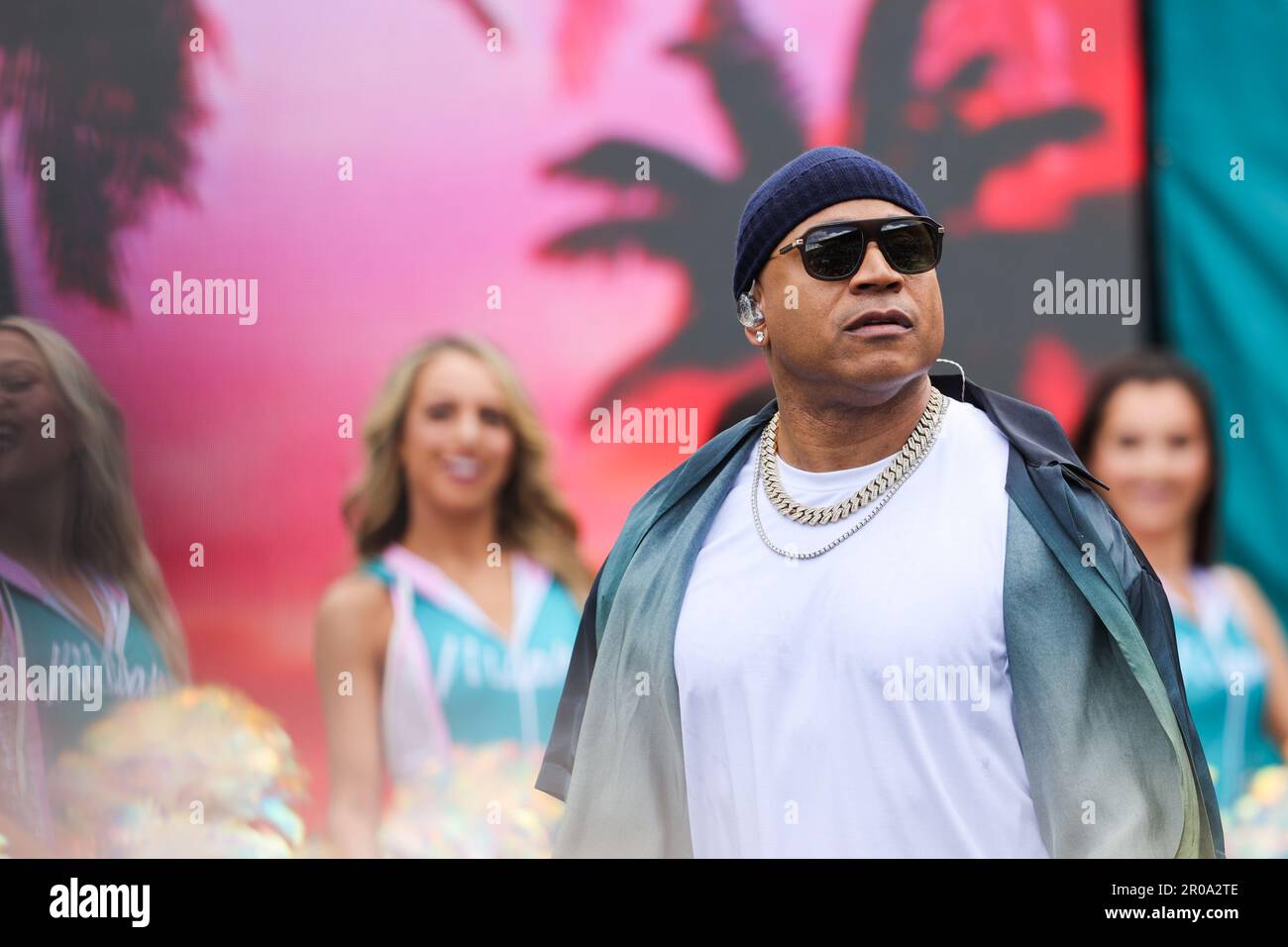 James Todd Smith III, alias LL Cool J, portrait lors du Grand Prix de ...