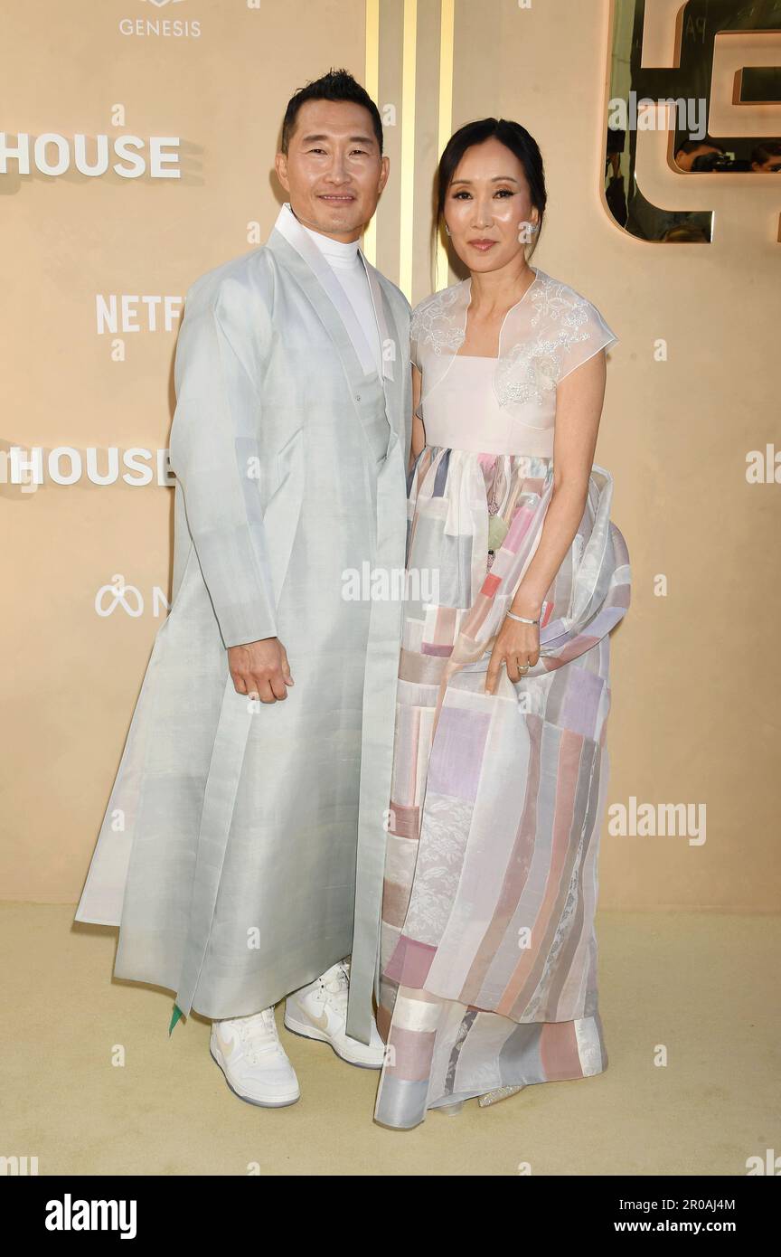 LOS ANGELES, CALIFORNIE - 06 MAI : (G-D) Daniel DAE Kim et Mia Kim ...