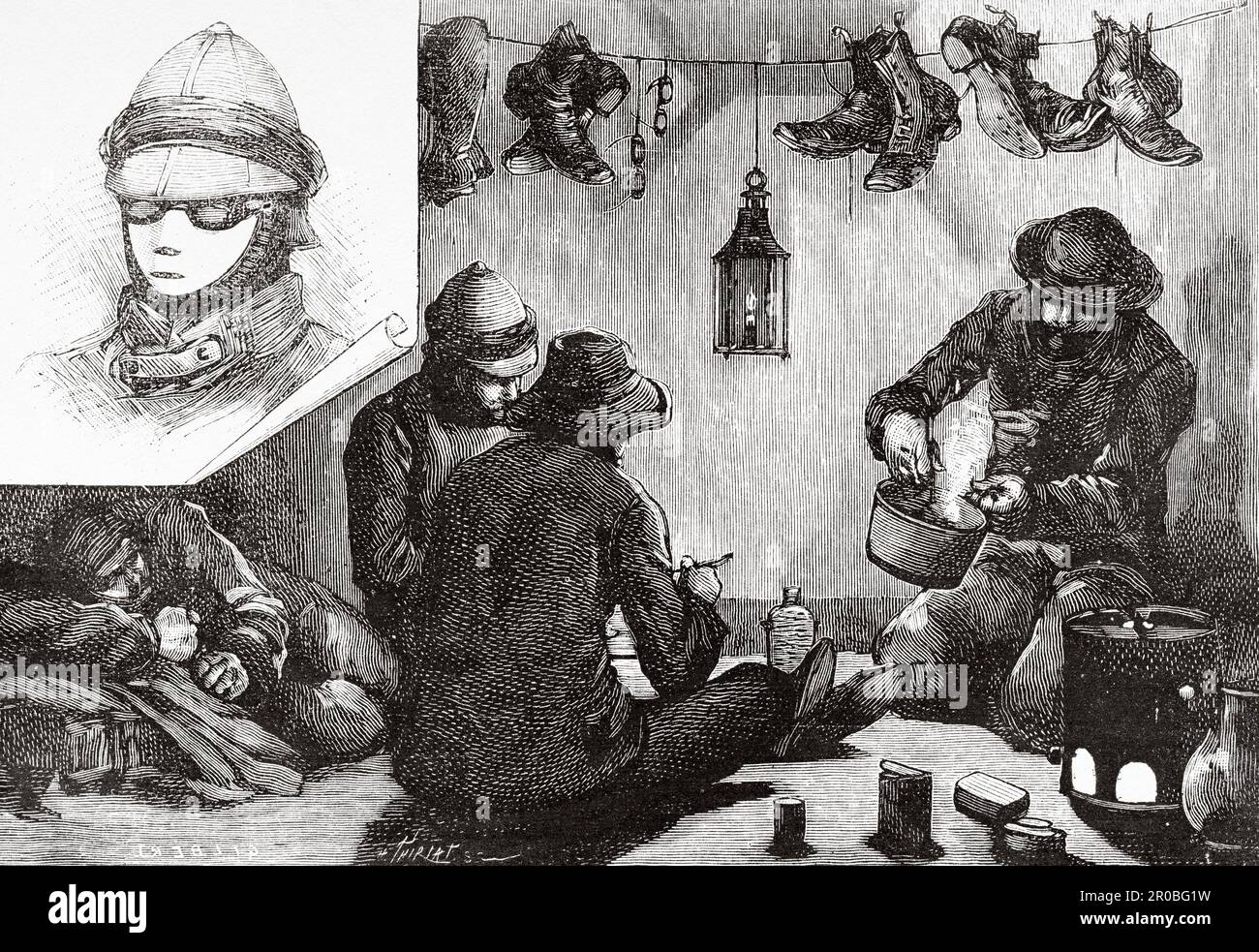 Campez au Mont blanc par J Vallot et Richard avec vingt-quatre guides ...