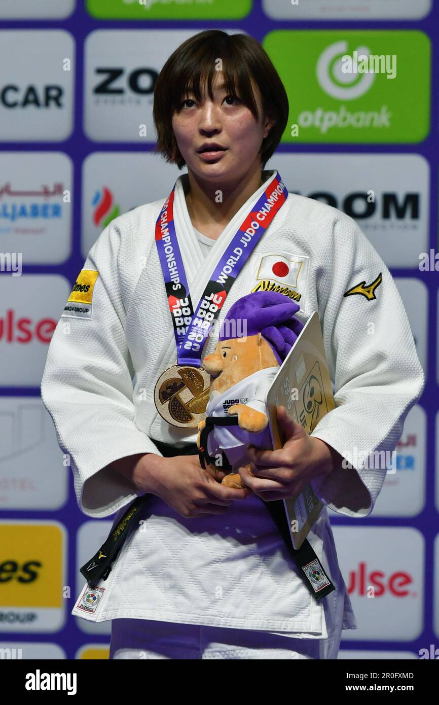Doha, Qatar, 7 mai 2023. Natsumi Tsunoda du Japon posant avec la ...