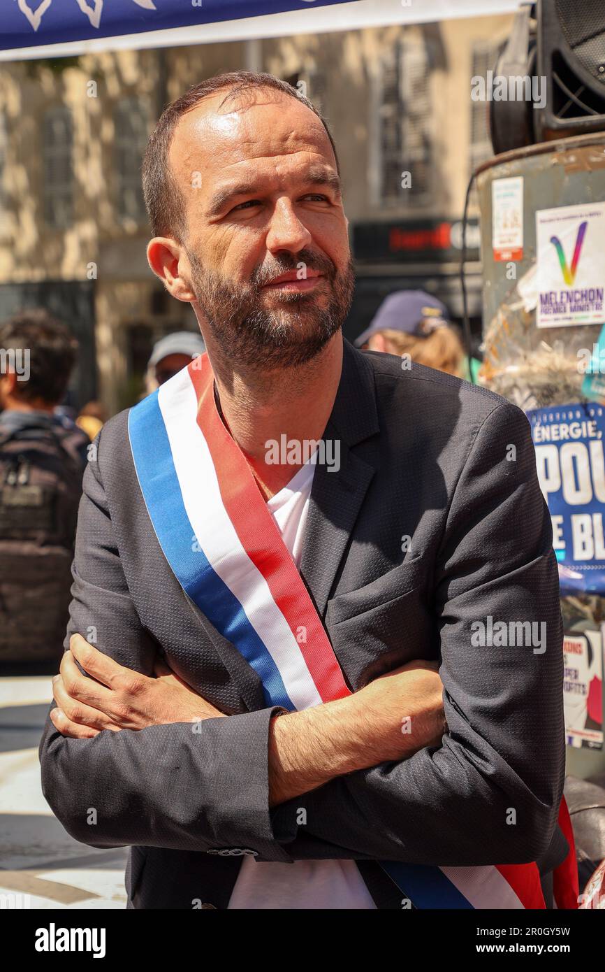 Marseille, France. 06th mai 2023. Manuel Bompard adjoint du parti la ...