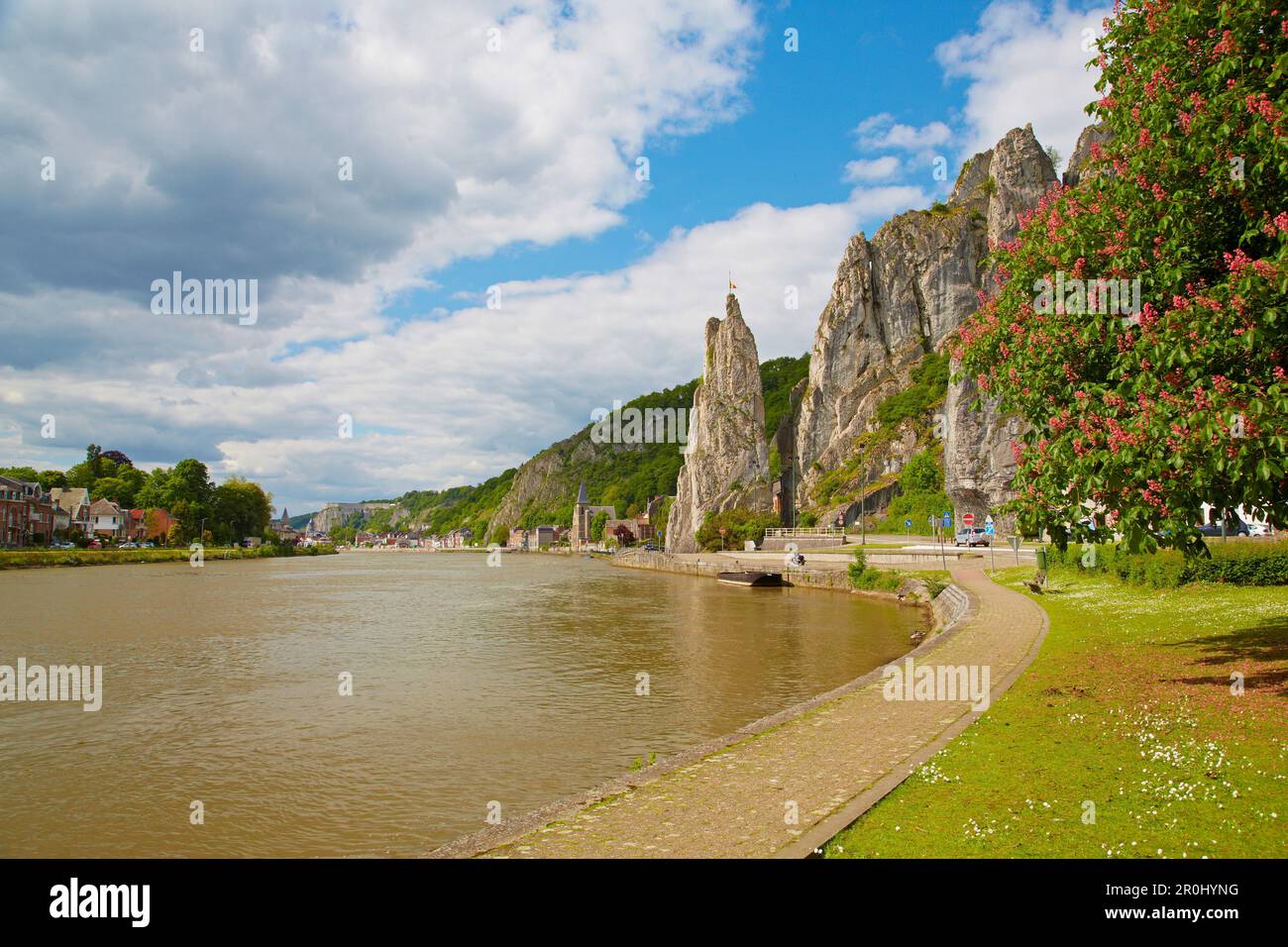Rocher Bayard, Bayard Rock, Dinant, Meuse, Maas, Vallée de Meuse, haute ...
