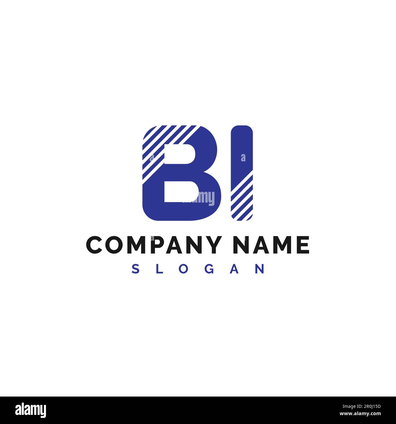 LOGO BI. ILLUSTRATION vectorielle de l'icône du logo DE LA LETTRE BI ...