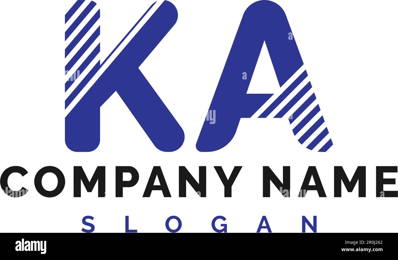 DESIGN du logo KA Letter. ILLUSTRATION vectorielle du logo DE la lettre ...