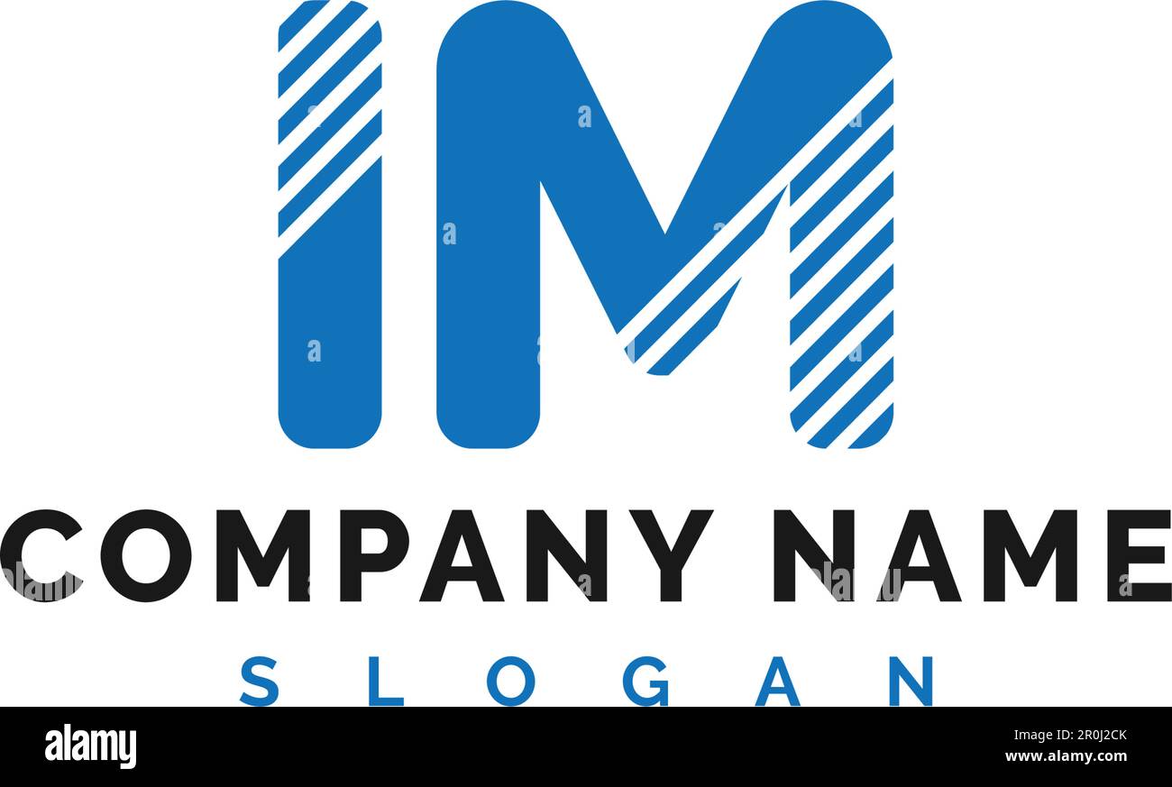 Logo lettre IM. Illustration vectorielle du logo de la lettre IM ...