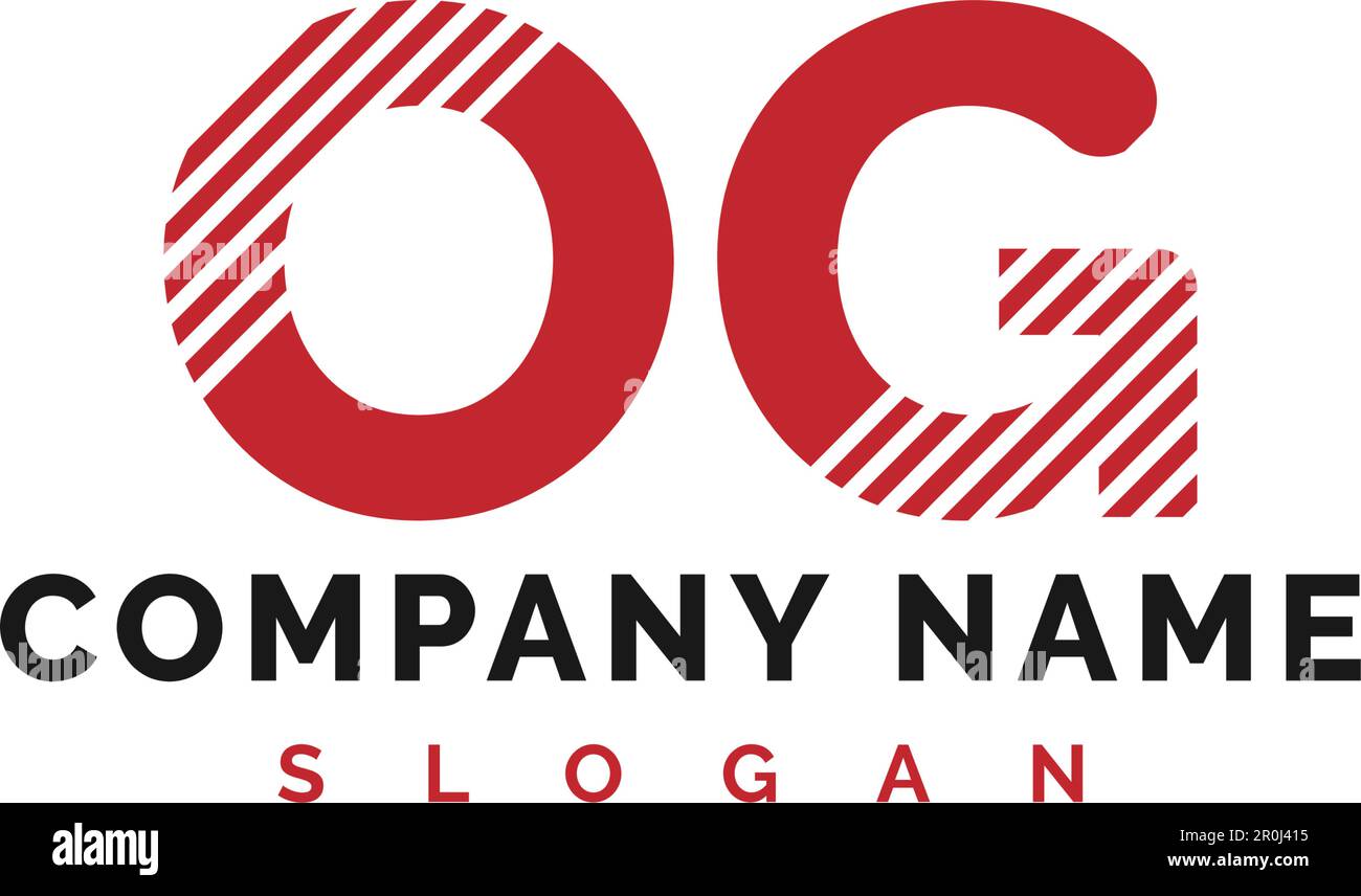 LOGO LETTRE OG. ILLUSTRATION vectorielle du logo DE LA lettre OG ...