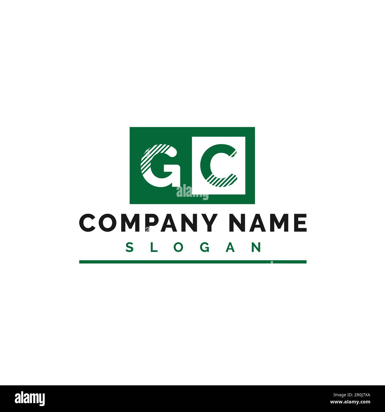 Logo de lettre gc Banque d'images vectorielles - Alamy