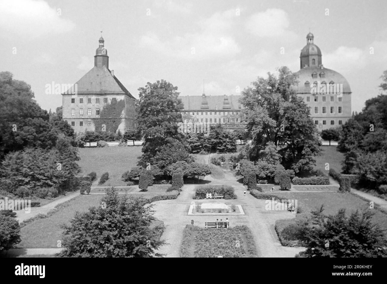 Schloss friedenstein de gotha Banque d'images noir et blanc - Alamy