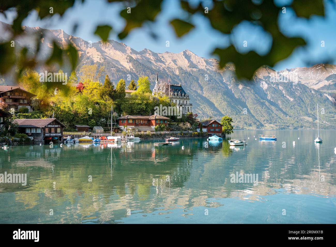 L'hôtel Seeburg, célèbre dans Iseltwald, au lac de Brienz Photo Stock - Alamy