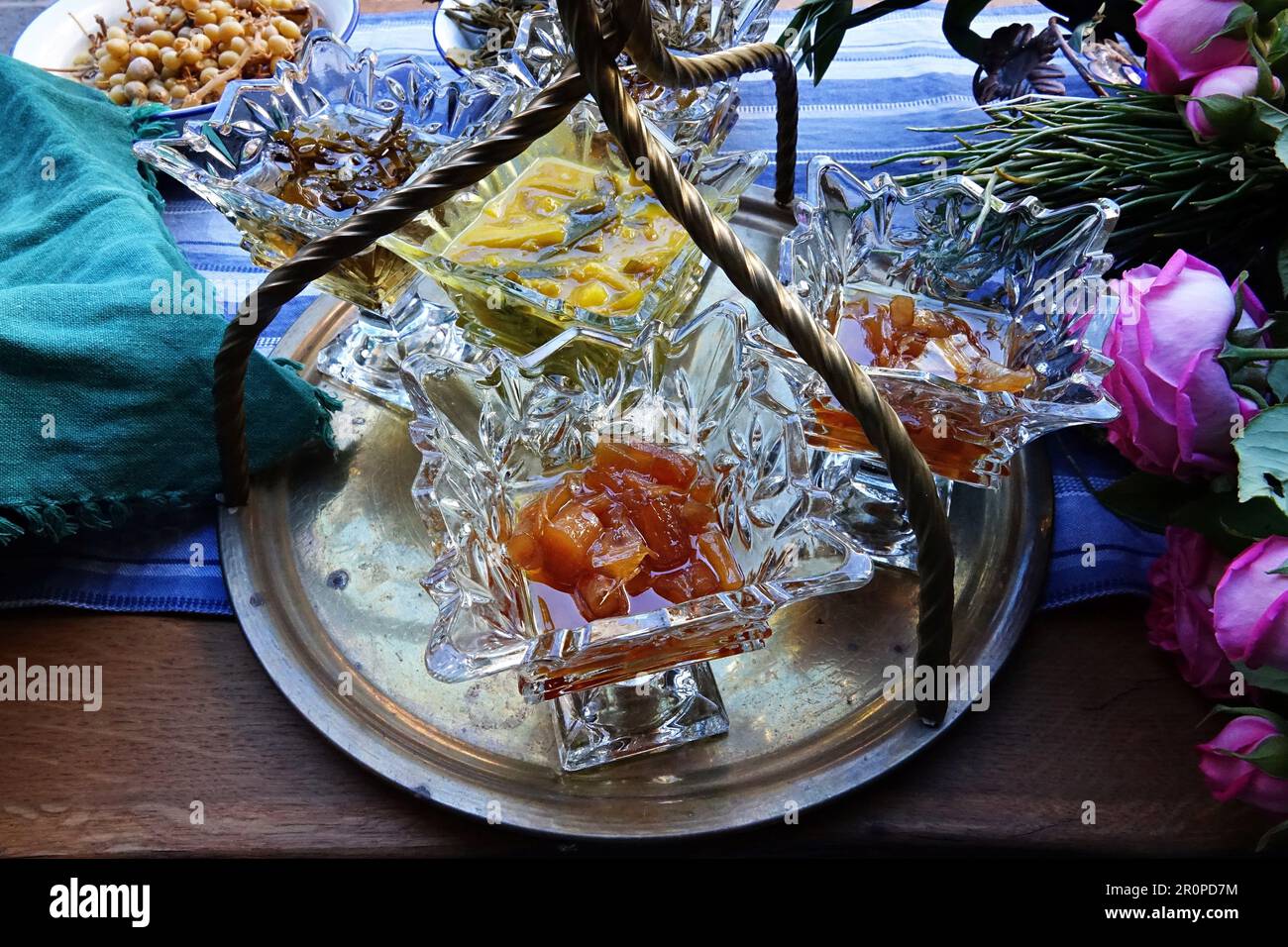 3 mai 2023, Diyarbakir, Turquie: On y voit des variétés de confiture ...