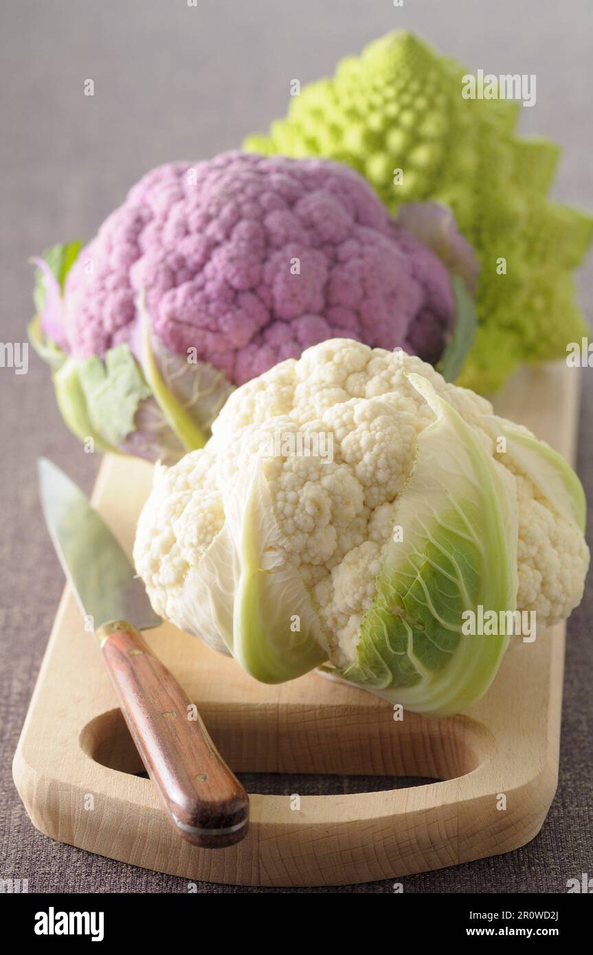 Types de chou fleur Banque de photographies et d’images à haute ...
