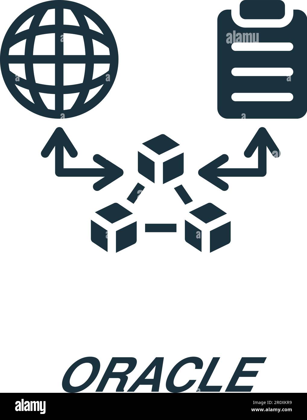 Oracle logo Banque d'images vectorielles - Alamy