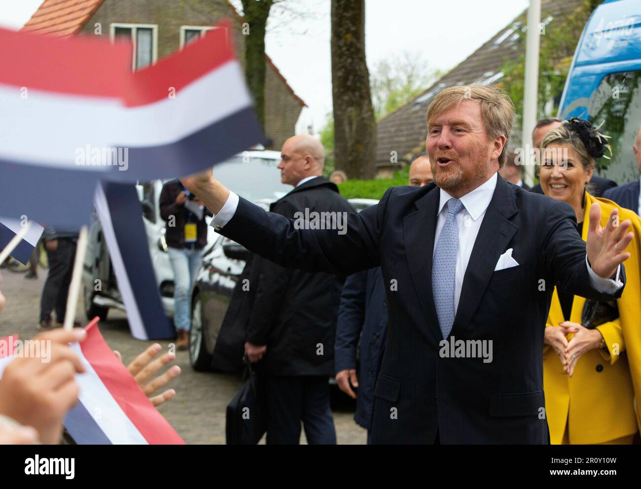 Ameland, Niederlande. 10th mai 2023. Le roi Willem-Alexander et la ...