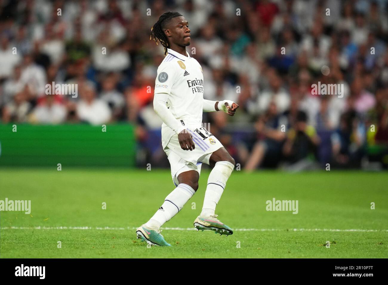 Madrid, Espagne. 9 mai 2023, Eduardo Camavinga du Real Madrid pendant le match de la Liga entre ...