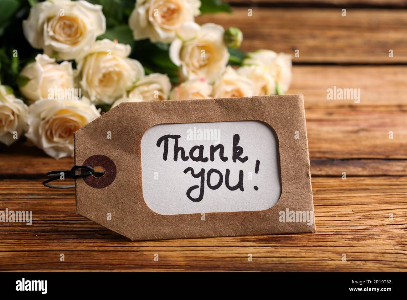 Merci avec les roses Banque de photographies et d’images à haute ...