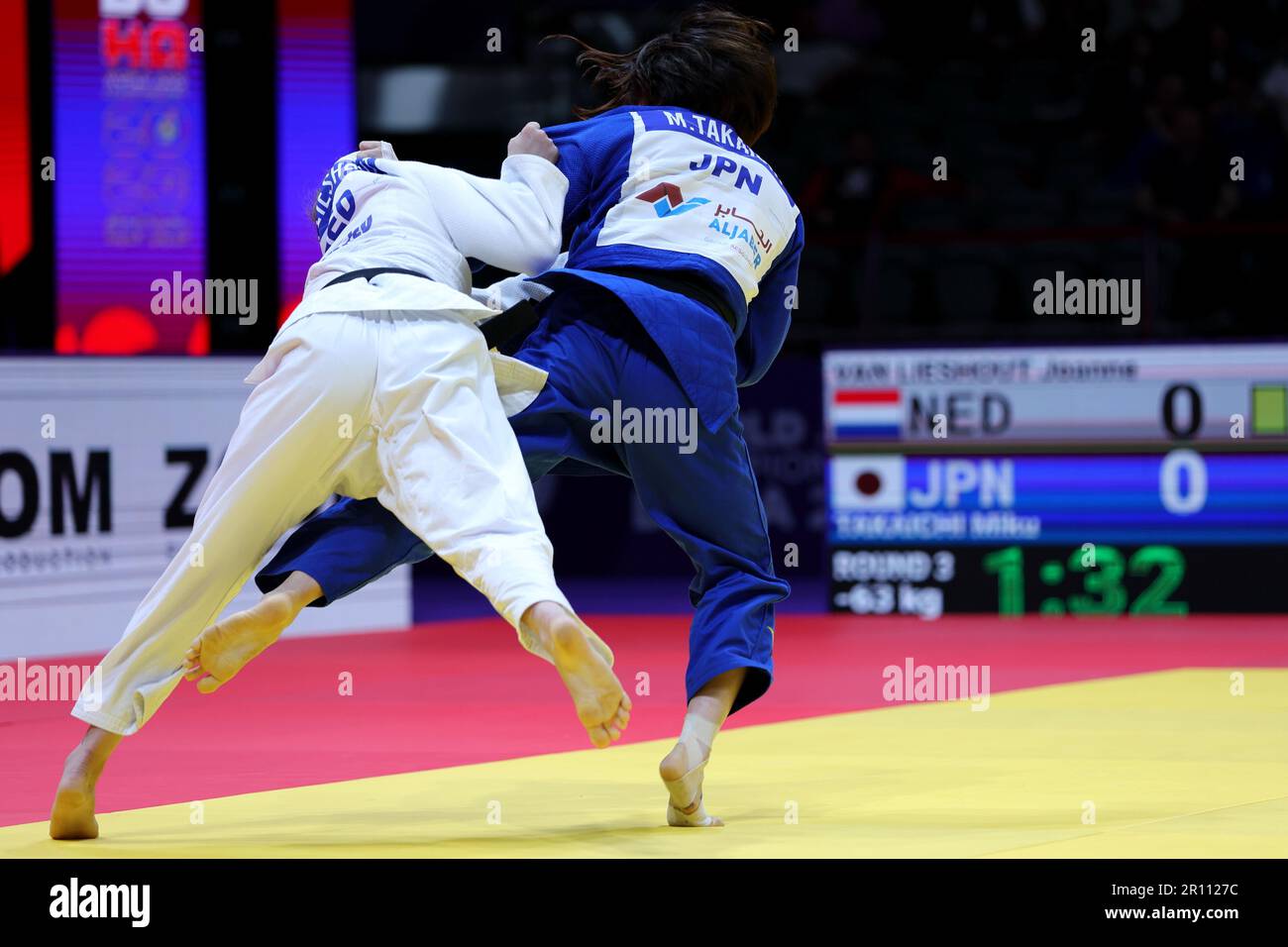 Doha, Qatar. 10/05/2023, stade Ali Bin Hamad Al Attiyah, Doha (Qatar). 10th mai 2023. (G-D ...