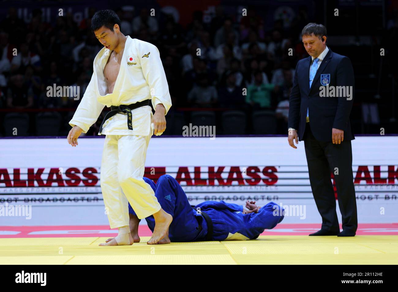 Doha, Qatar. 10/05/2023, stade Ali Bin Hamad Al Attiyah, Doha (Qatar). 10th mai 2023. (G-D ...