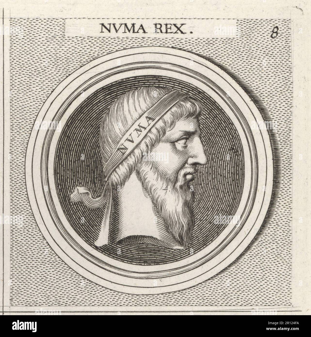NUMA Pompilius, légendaire deuxième roi de Rome, vers 753–672 av. J.-C ...