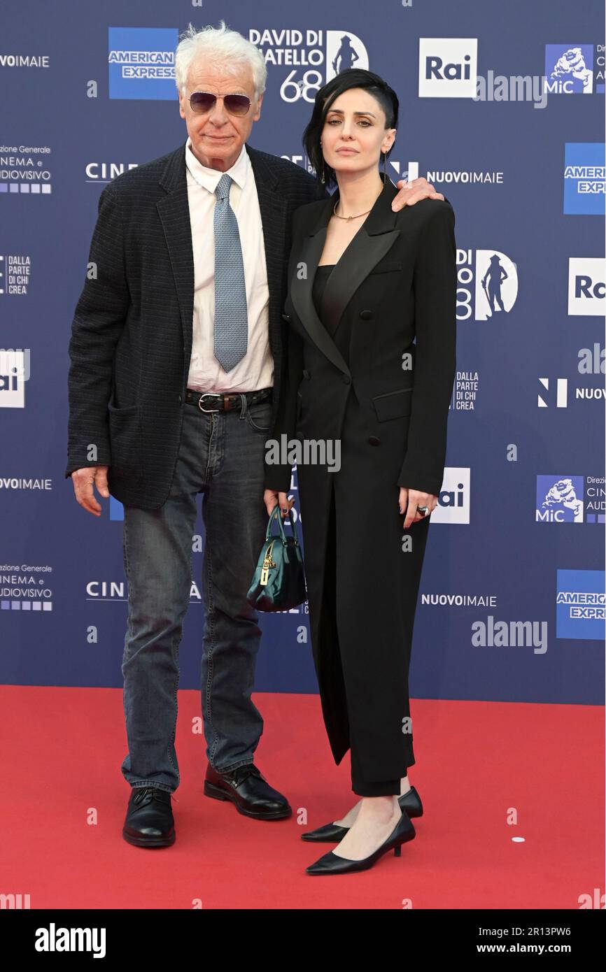 Michele Placido mit Ehefrau Federica Vincenti BEI der 68 ...