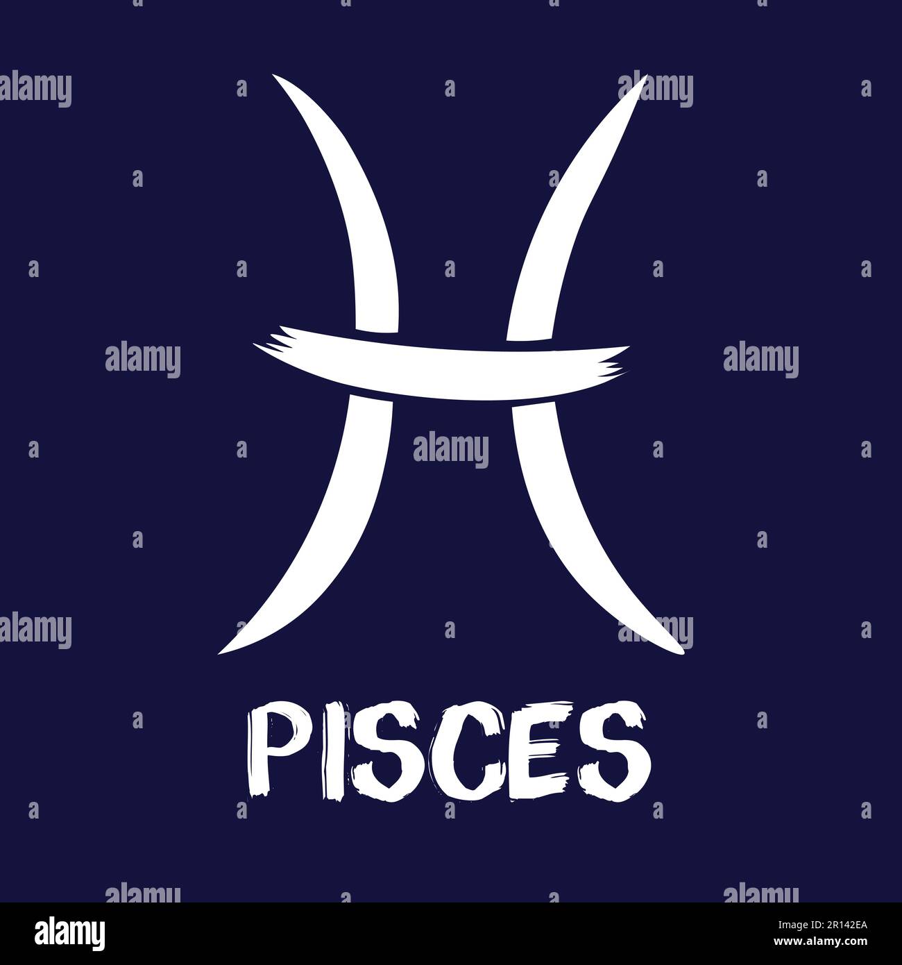Symbole poissons signe astro Banque d'images vectorielles - Alamy
