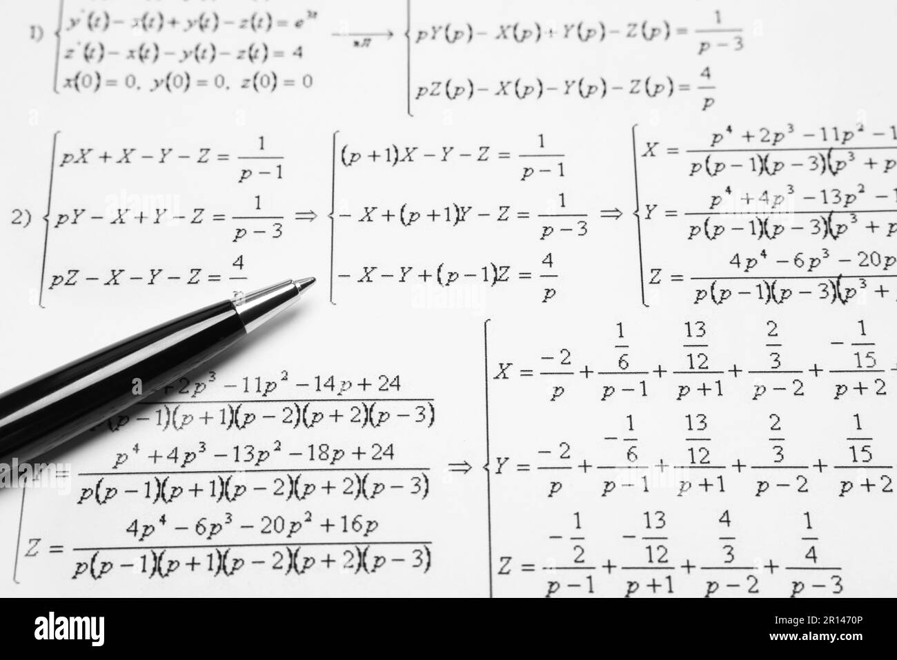 Mathematical formulas Banque de photographies et d’images à haute ...