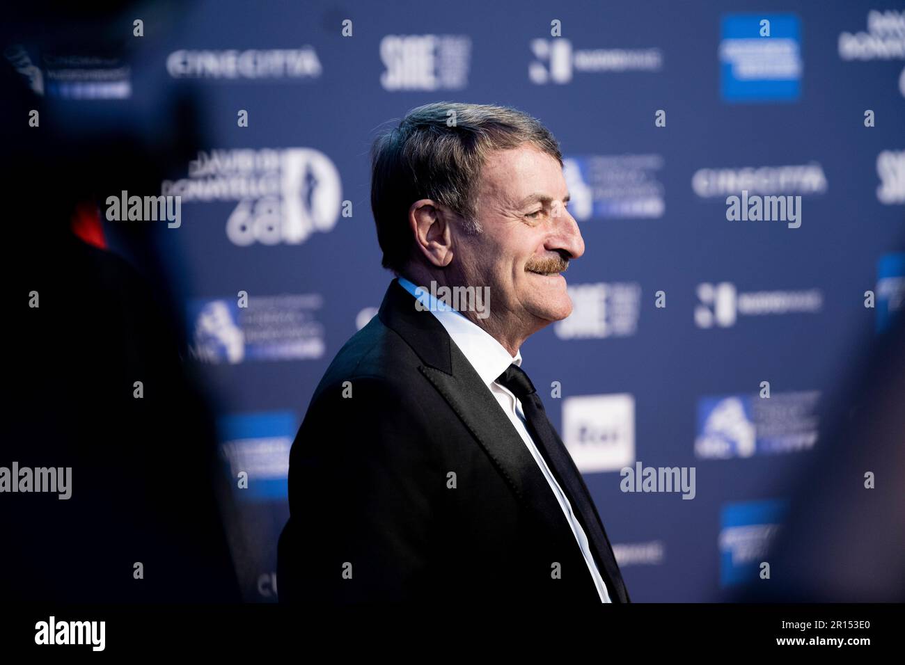 Rome, Italie, 10th mai 2023, Giacomo Poretti assiste au tapis rouge ...