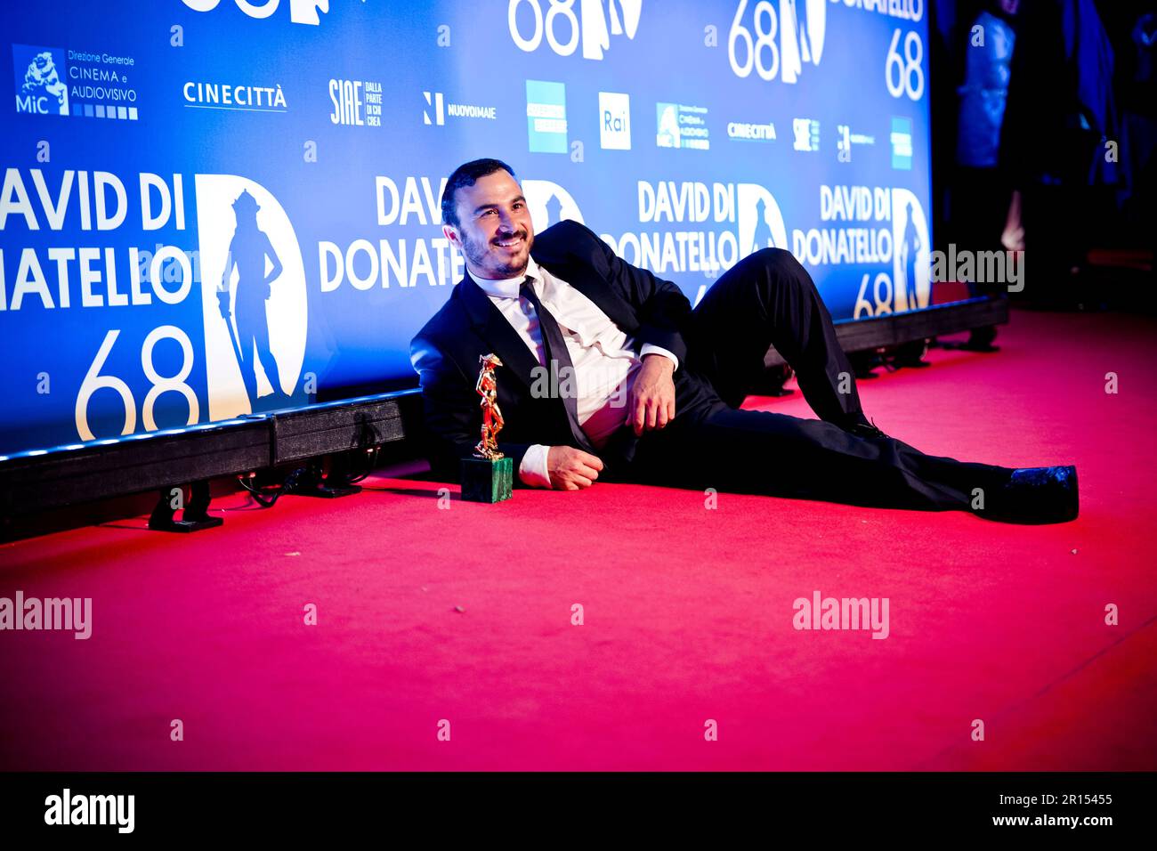 Rome, Italie, 10th mai 2023, assiste à Francesco Di Leva le gagnant David di Donatello Photocall ...