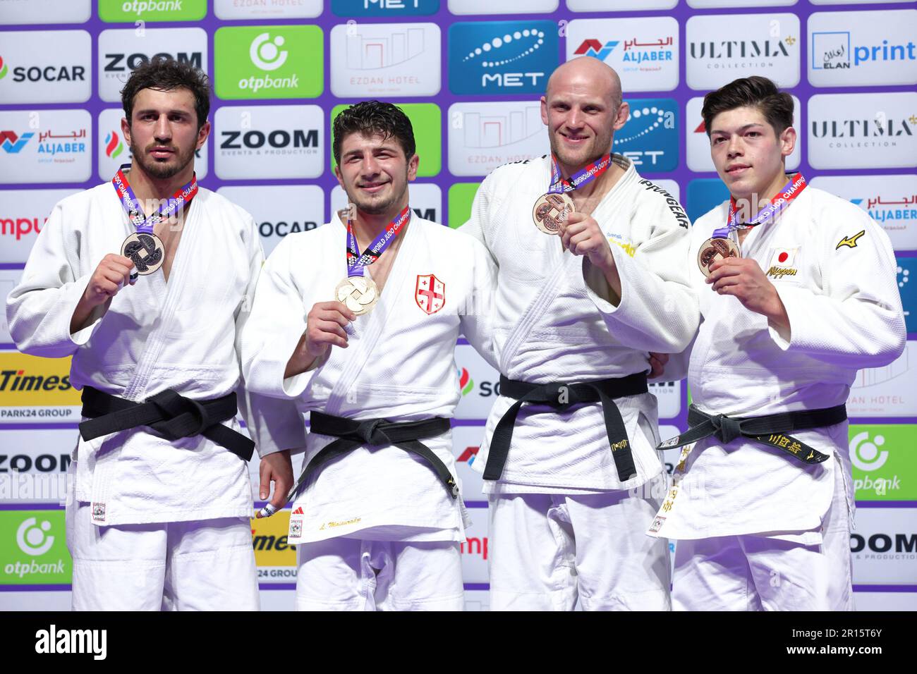 Stade Ali Bin Hamad Al Attiyah, Doha, Qatar. 11th mai 2023. (G-D) Lasha Bekauri (GEO), Luka ...