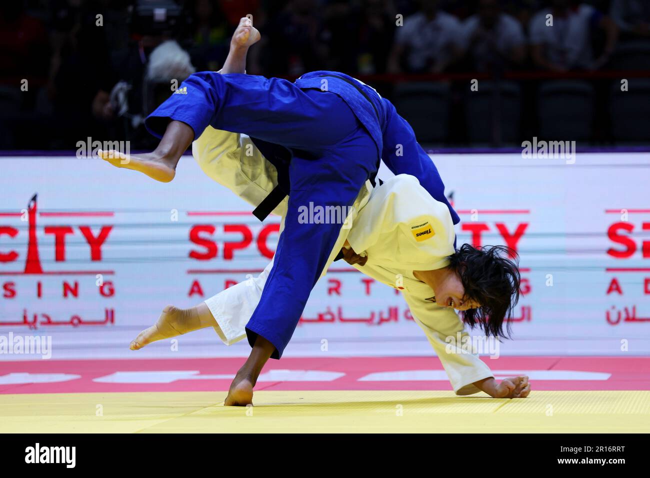 Stade Ali Bin Hamad Al Attiyah, Doha, Qatar. 11th mai 2023. (Haut-bas) Marie Eve Gahie (FRA ...