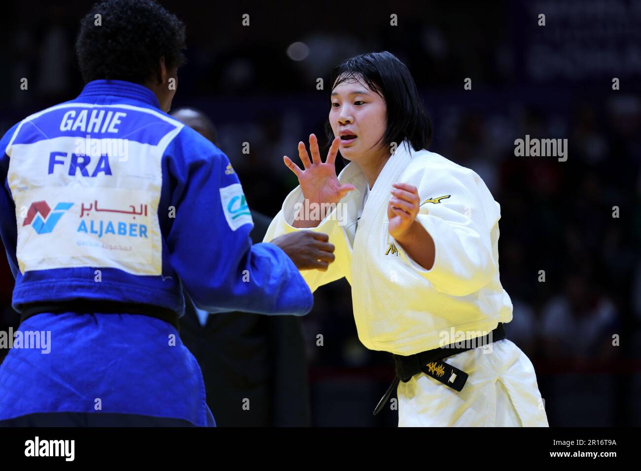 Stade Ali Bin Hamad Al Attiyah, Doha, Qatar. 11th mai 2023. (G-D) Marie Eve Gahie (FRA), Saki ...