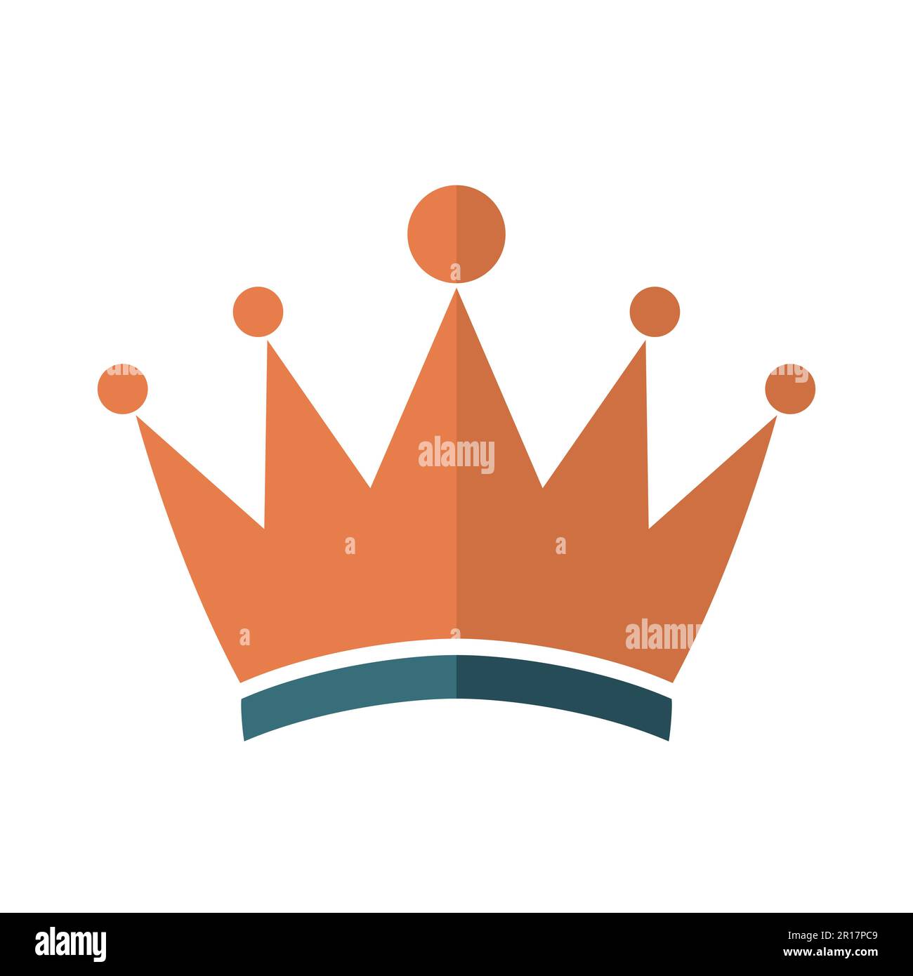 Icône couronne. Colorer le symbole de couronne de roi. Icône de ...