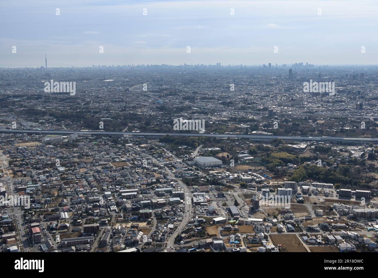 Station Totsuka Angyo prise de vue aérienne depuis le nord de Shinjuku ...
