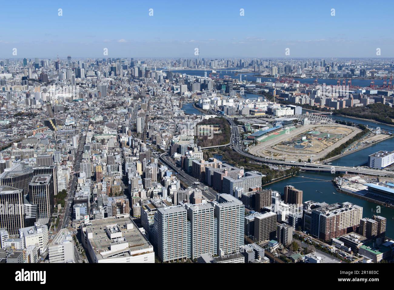 Omori Kaigan Station prise de vue aérienne de la région métropolitaine ...