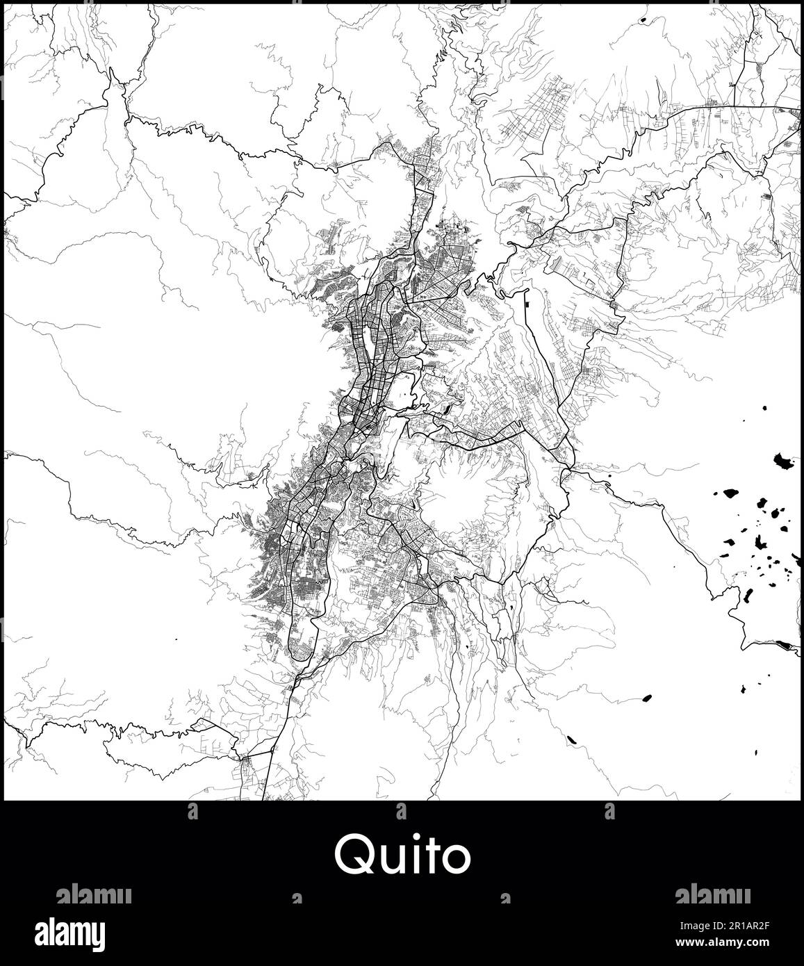 Quito city centre Banque d'images vectorielles - Alamy