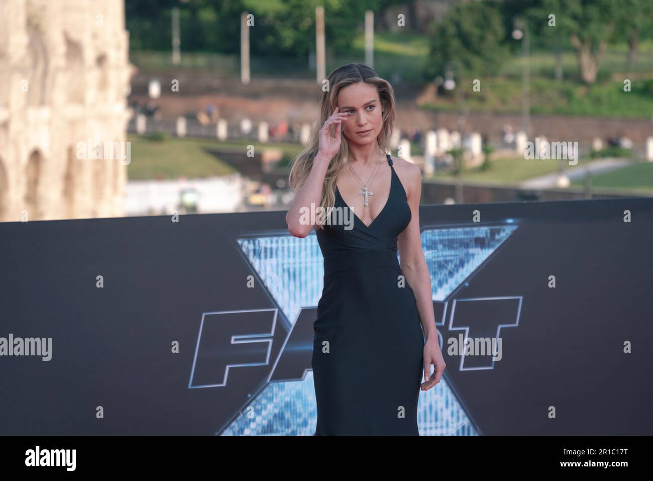 Rome, Italie. 12th mai 2023. L'actrice AMÉRICAINE Brie Larson arrive ...