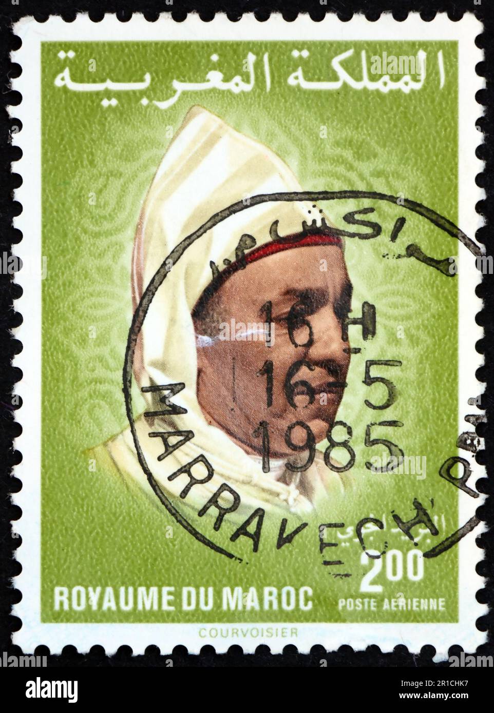 Timbre poste maroc hassan Banque de photographies et d’images à haute résolution - Alamy