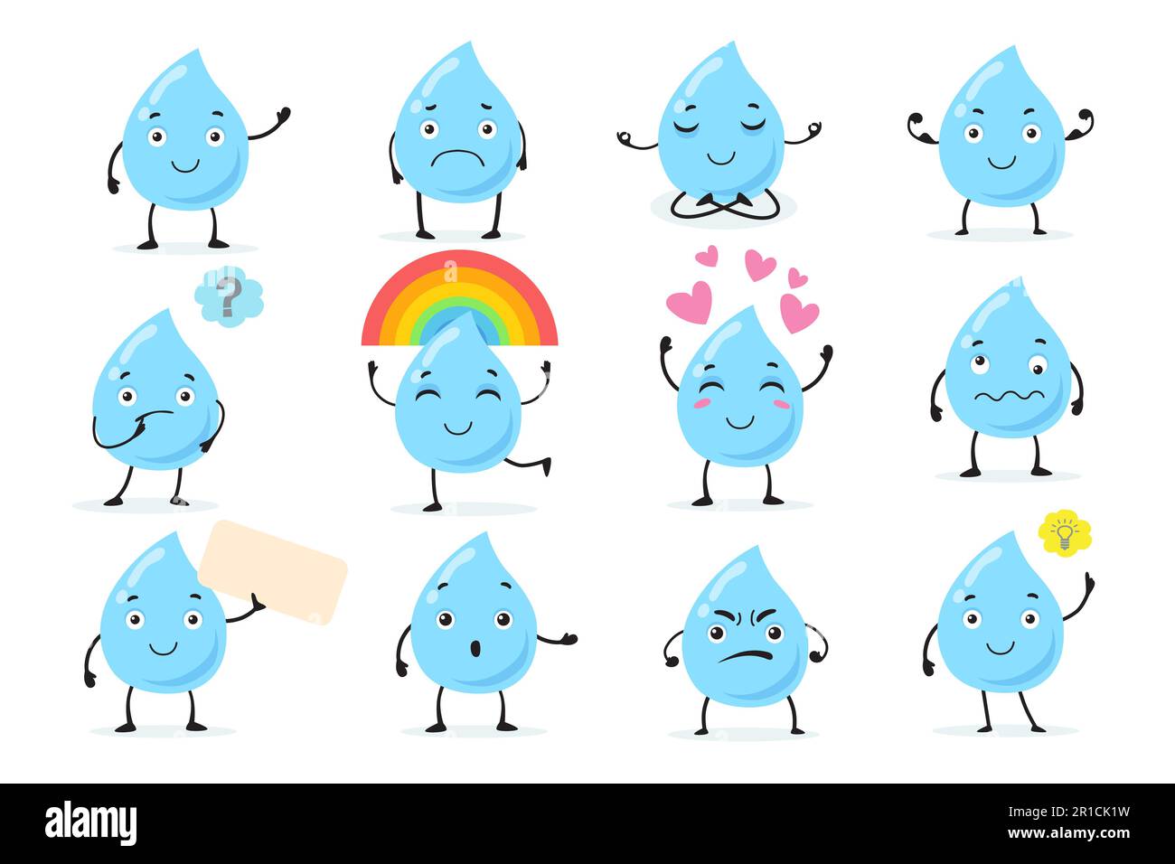 Goutte d'eau de dessin animé Banque de photographies et d’images à haute résolution - Alamy