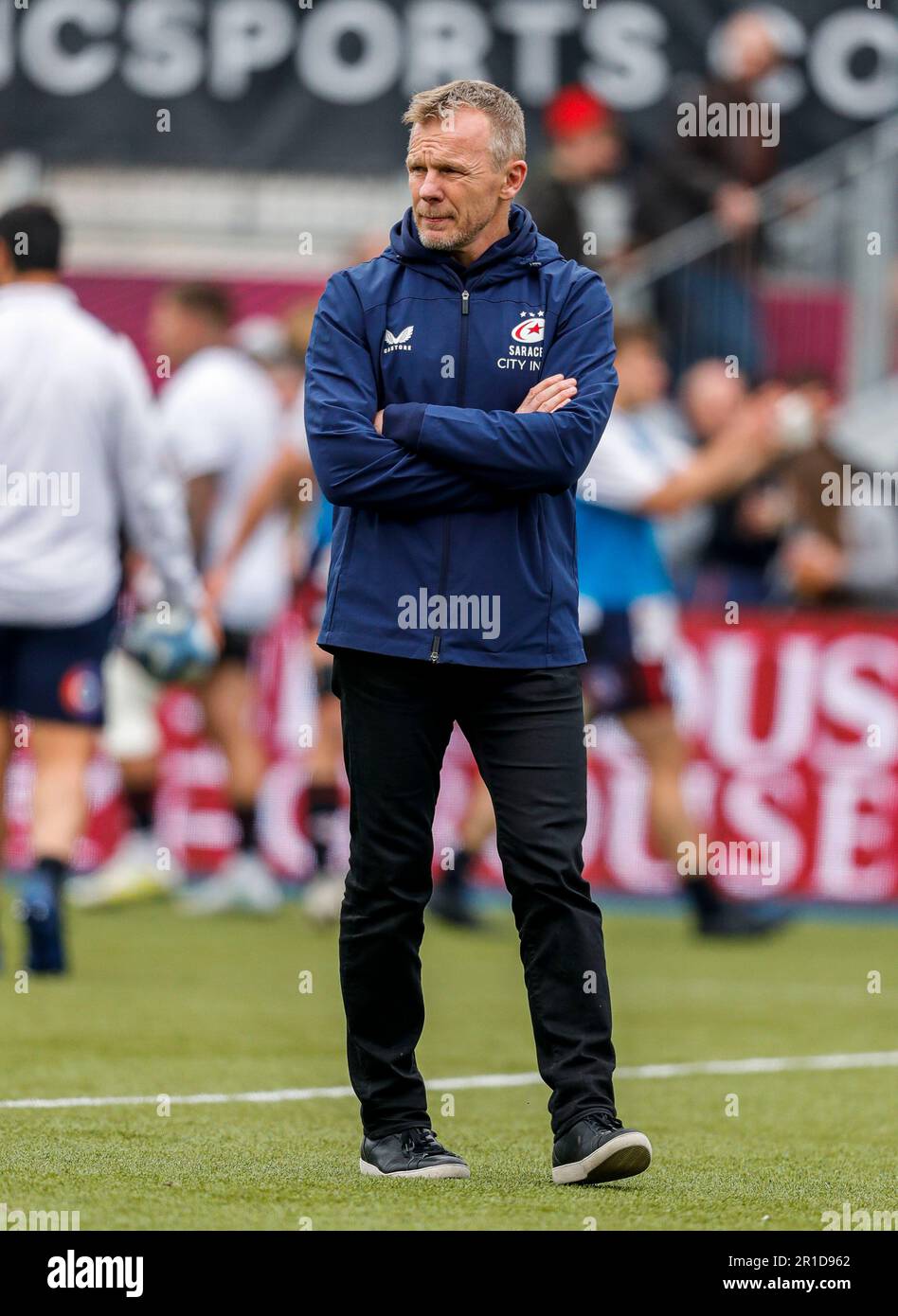 Saracens, directeur du rugby Mark McCall avant le match de demi-finale ...