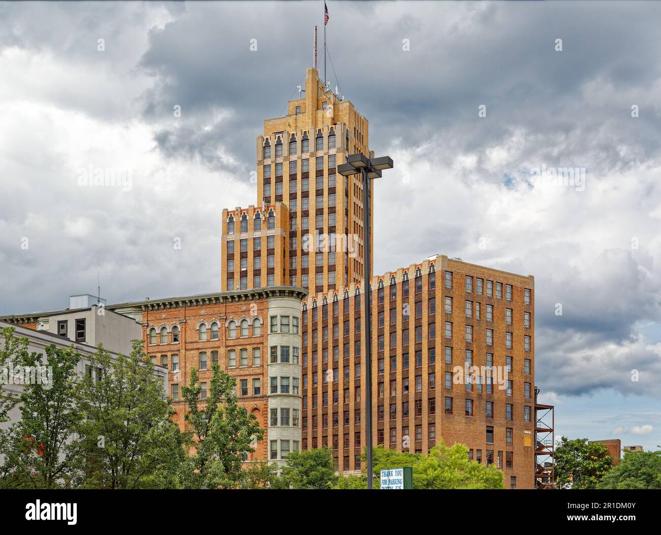 Le State Tower Building est un monument de Syracuse. Le gratte-ciel art ...