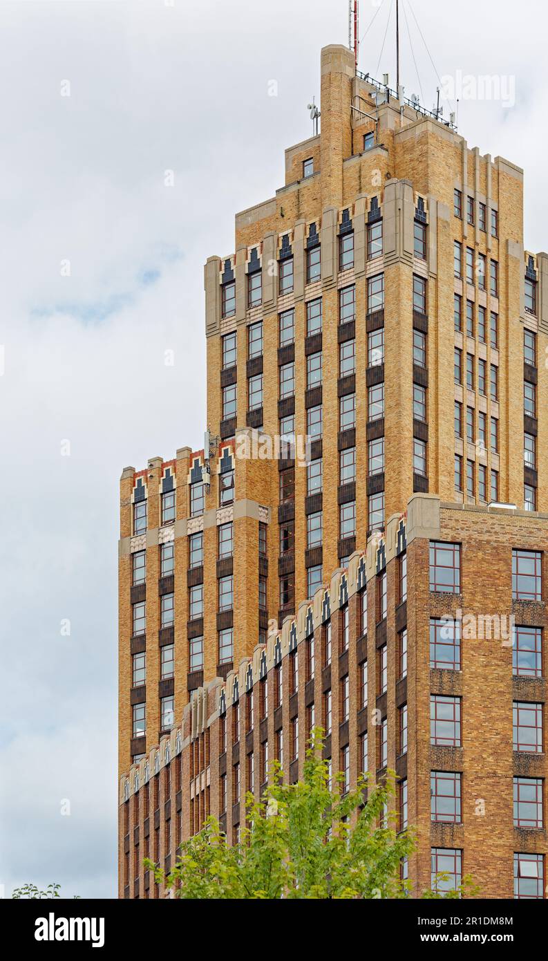 Le State Tower Building est un monument de Syracuse. Le gratte-ciel art ...