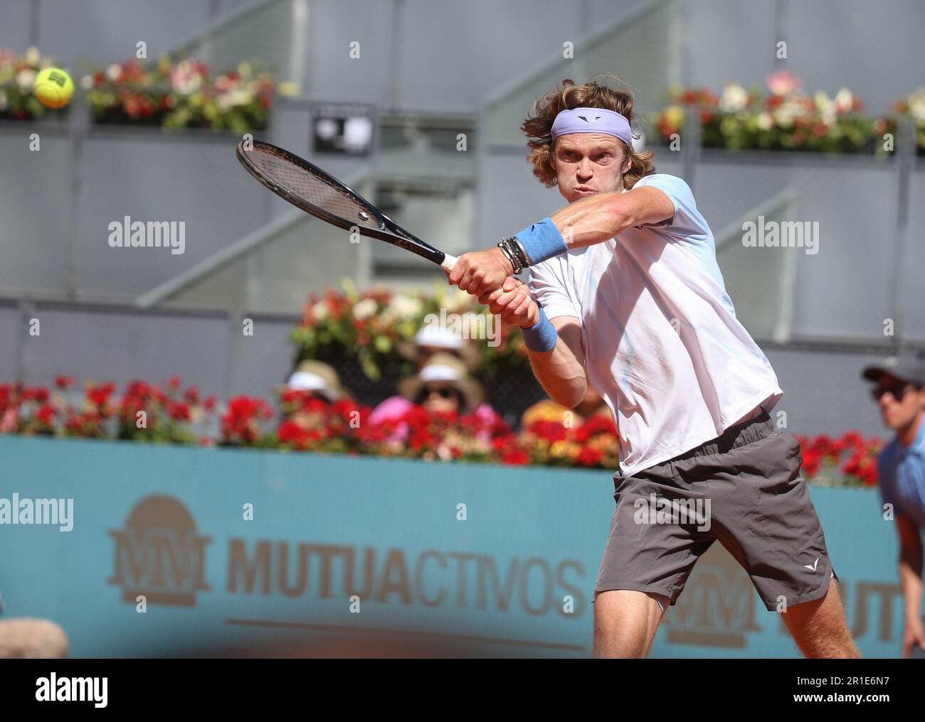 Andrey Rublev pendant l'Open de Mutua Madrid 2023, ATP Masters 1000 ...