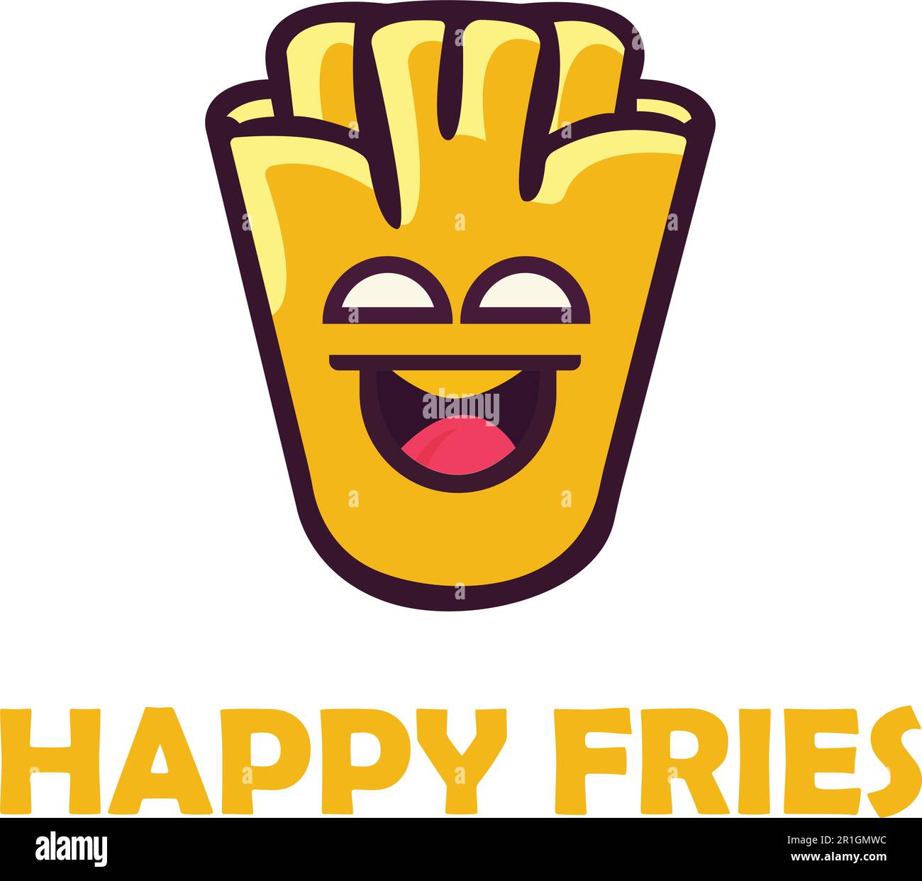 Frites logo Banque d'images vectorielles - Alamy