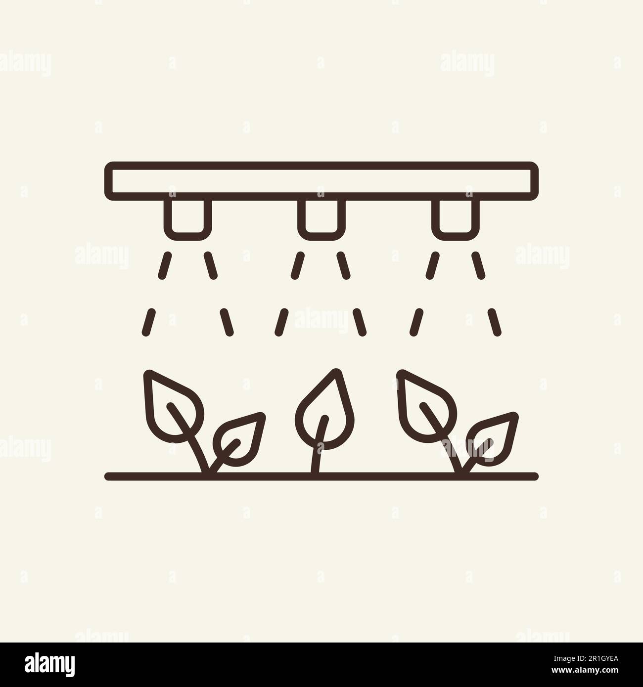 Irrigation machine Banque d'images vectorielles - Alamy