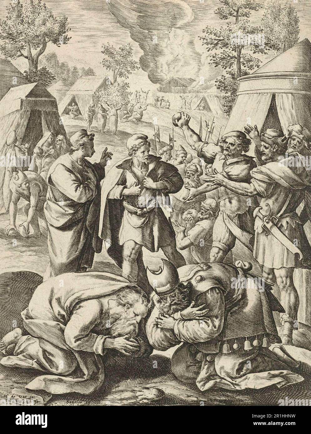 Histoire du prophète Moïse, le peuple d'Israël menace de Pierre Moïse ...