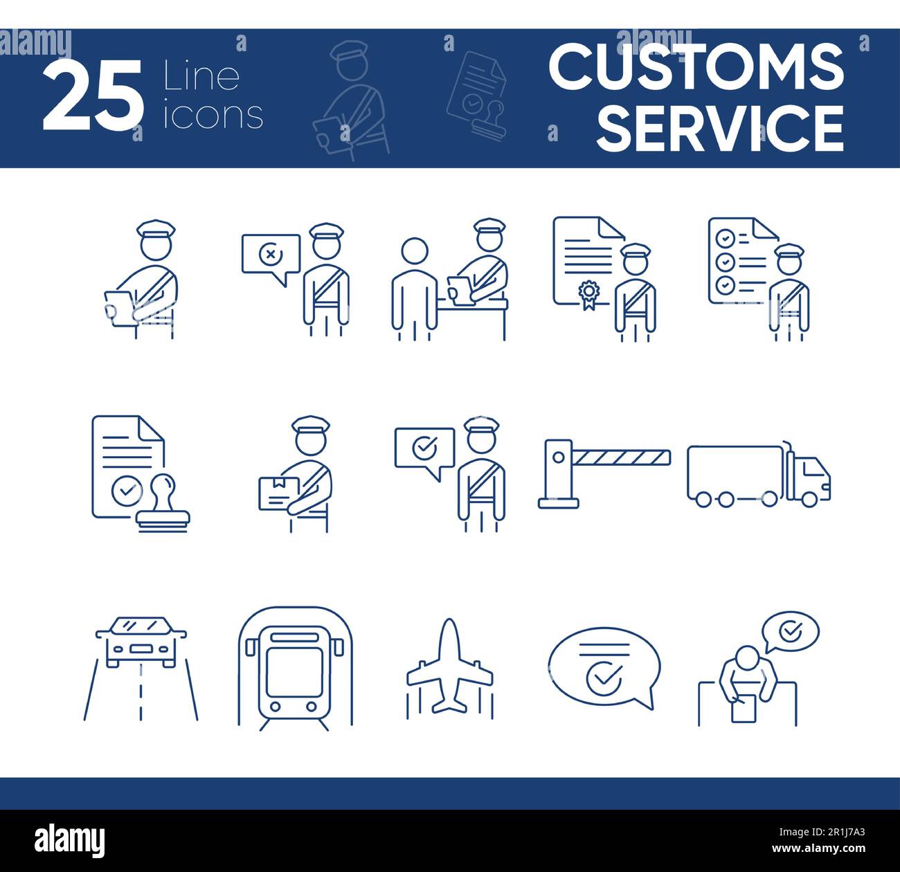 Service de l'immigration et des douanes Banque d'images vectorielles ...