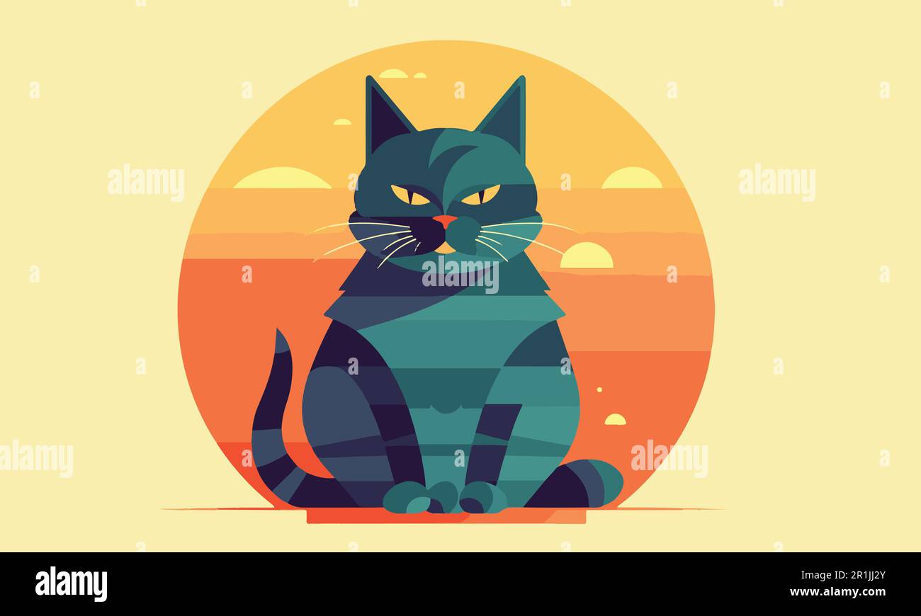 Chat roux Banque d'images vectorielles - Alamy